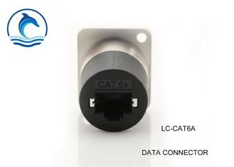 Amplifier Universal Data Connector D Flang Panel Mount LC-CAT6A Zinc Alloy Body
