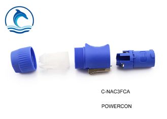 Blue NAC3FCA Powercon Connector 20A Cable Connector Power Adapter For LED Display
