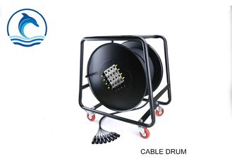 Metal Texture Empty Cable Drum Oil Resistance 30m 50m Snake Cable Drum LCL08