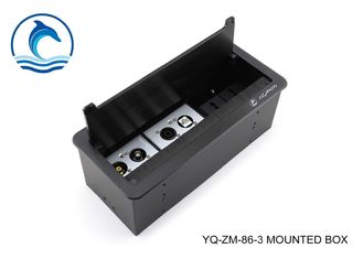 YQ-ZM-86-3 Multicore Stage Box , Table Mounted Outlet Box For Electrical Outlet Connection