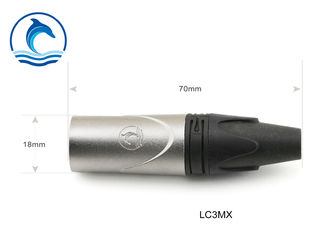3 Way Cable Mount LC3MX XLR Mic Connector Male Female Silver Plated 250V AC