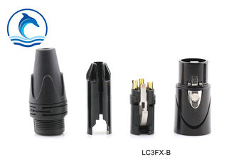 Female XLR Audio Connector Audio Microphone Connector , 3 Pin LC3FX-B Cannon XLR Connector