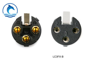 Female XLR Audio Connector Audio Microphone Connector , 3 Pin LC3FX-B Cannon XLR Connector