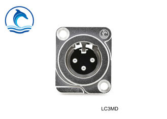 Three Pin LC3MD XLR Input Connector Universal D - Size Metal Body XLR Chassis
