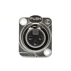 3 Pin XLR Audio Connector D Size Metal XLR Chassis LC3FD 3 Pin XLR Female Connector