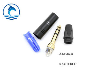 6.35mm TRS Microphone Connector Z-NP3X-B For Electrical Guitar Speaker