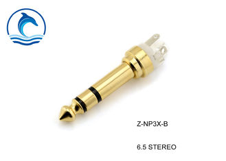 6.35mm TRS Microphone Connector Z-NP3X-B For Electrical Guitar Speaker