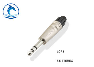 LCP3 1/4" Stereo Jack 6.35mm Stereo TRS Audio Connector Copper Alloy Contact