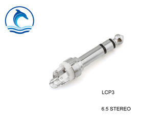 LCP3 1/4" Stereo Jack 6.35mm Stereo TRS Audio Connector Copper Alloy Contact