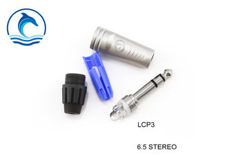 LCP3 1/4" Stereo Jack 6.35mm Stereo TRS Audio Connector Copper Alloy Contact