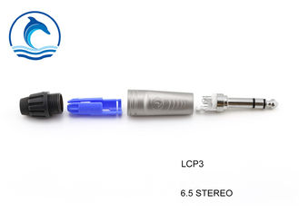 LCP3 1/4" Stereo Jack 6.35mm Stereo TRS Audio Connector Copper Alloy Contact