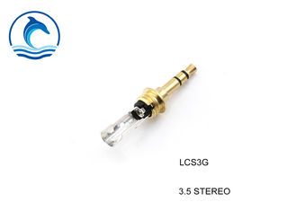 3.5 Male Digital DIY Audio Connector LCS3G With Precision Machined Contacts