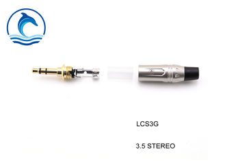 3.5 Male Digital DIY Audio Connector LCS3G With Precision Machined Contacts