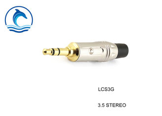 3.5 Male Digital DIY Audio Connector LCS3G With Precision Machined Contacts