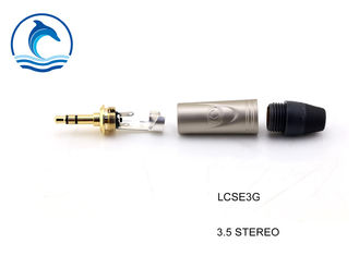 3.5 Male TRS Microphone Connector LCSE3G 1/8" Speaker Cable Connectors DIY Connector
