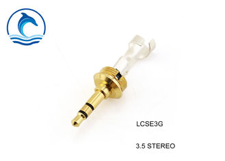 3.5 Male TRS Microphone Connector LCSE3G 1/8" Speaker Cable Connectors DIY Connector