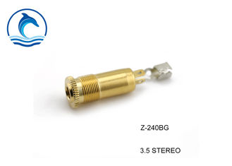 1/8" Stereo Plug Gold Audio Connector Z-240BG , 3.5 Microphone Connector
