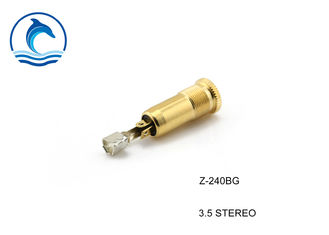1/8" Stereo Plug Gold Audio Connector Z-240BG , 3.5 Microphone Connector