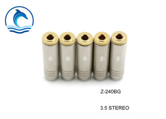 1/8" Stereo Plug Gold Audio Connector Z-240BG , 3.5 Microphone Connector