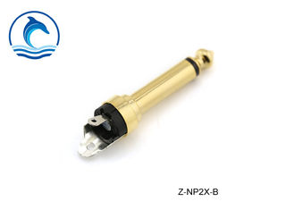 6.35 Mono TR Video Connector 2 Pole Mono Male Plug , 6.35 Stereo Power Amplifier Plug Z-NP2X-B