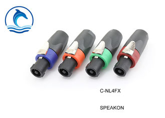 Nl4 Connector 4 Pole Speakon Connector Neutrik Nl4fx Speakon Plugs / Pure Copper Pin