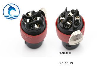 Nl4 Connector 4 Pole Speakon Connector Neutrik Nl4fx Speakon Plugs / Pure Copper Pin