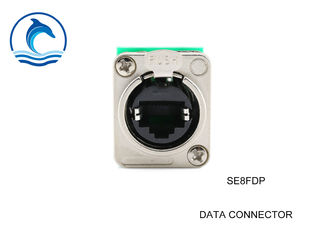 CAT5E Digital Data Connector SE8FDP D Type Feed Trough Chassis RJ45 Adapter For CAT5E