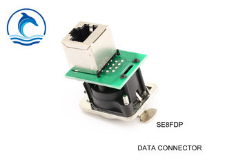 CAT5E Digital Data Connector SE8FDP D Type Feed Trough Chassis RJ45 Adapter For CAT5E