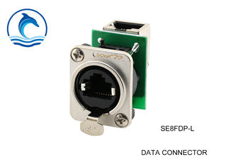 CAT5E Universal Data Connector SE8FDP D Type Feed Trough Chassis RJ45 Adapter