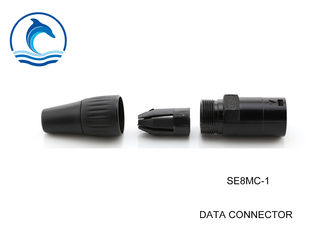 XLR Type RJ45 Plug Housing Digital Data Connector , SE8MC-1 Metal Housing Protector For RJ45 Connector
