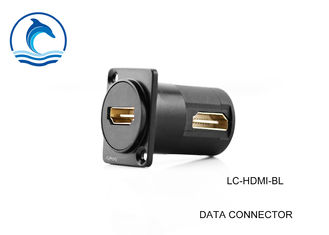 HDMI 1.4 Female Feed Through Socket , LC-HDMI-BL Waterproof Data Connector