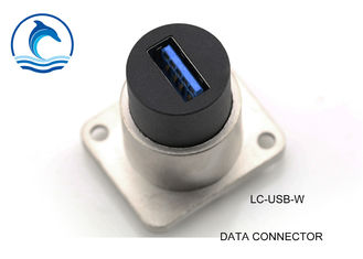 USB 3.0 Data Wire Connectors LC-USB-W Feed -Thru Reversible USB A/B Adapter D Panel
