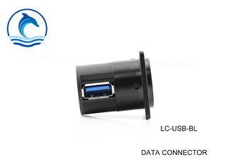USB 3.0 Female Digital Data Connector LC-USB-BL D Size Feed Through Chassis USB 3.0 Adapter