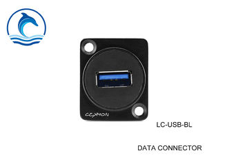 USB 3.0 Female Digital Data Connector LC-USB-BL D Size Feed Through Chassis USB 3.0 Adapter