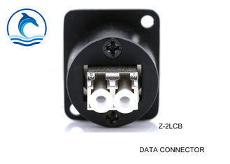 2 Contacts LC Quick Circular Connectors Fiber Optics Z-2LCB Metal Shell Shielded Sockets