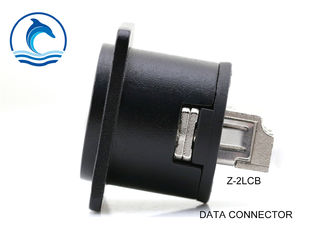 2 Contacts LC Quick Circular Connectors Fiber Optics Z-2LCB Metal Shell Shielded Sockets