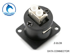 2 Contacts LC Quick Circular Connectors Fiber Optics Z-2LCB Metal Shell Shielded Sockets