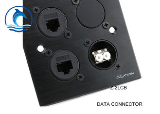 2 Contacts LC Quick Circular Connectors Fiber Optics Z-2LCB Metal Shell Shielded Sockets