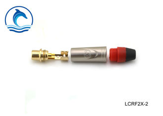 LCRF2X-2 Audio Video RCA Female Connector Zinc Alloy Body For Audio Equipment
