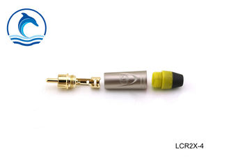 LCR2X-4 RCA Jack Connector Zinc Alloy Body For Screwing Speaker Cable