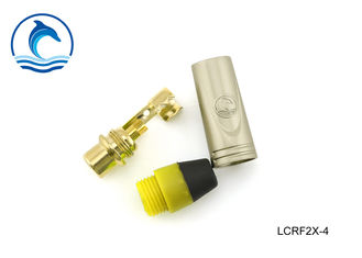 LCRF2X-4 RCA Jack Connector Audio Video Female RCA For Stereo Power Amplifier