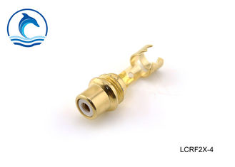 LCRF2X-4 RCA Jack Connector Audio Video Female RCA For Stereo Power Amplifier