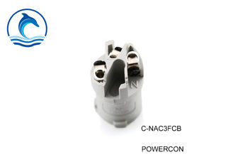 White NAC3FCB Powercon Connector 20A Cable Connector 3 Pole Powercon Connector Plug