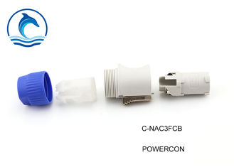White NAC3FCB Powercon Connector 20A Cable Connector 3 Pole Powercon Connector Plug