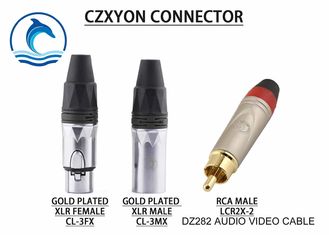 DZ282 Audio Video Cable OEM XLR Microphone Cable Female XLR To RCA Plug Custom Designed
