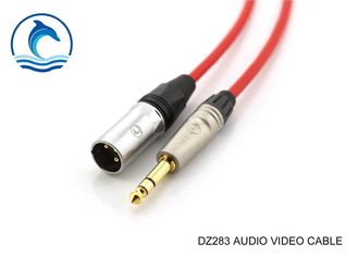 DZ283 Audio Video Cable With XLR Female Male Connectors And 6.35mm TRS Stereo Plug