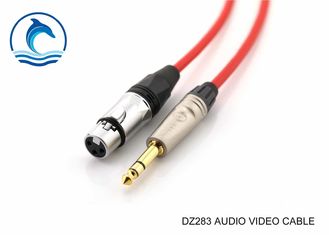 DZ283 Audio Video Cable With XLR Female Male Connectors And 6.35mm TRS Stereo Plug