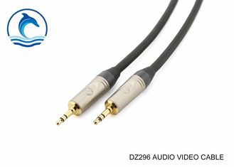 DZ296 Stereo Audio Cable , Audio Lead Cable Double 3.5mm Male Plug Twisted Pair