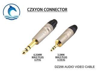 3.5mm Male Plug Audio Visual Cable Good Flexibility With 6.5mm Stereo Male Plug