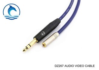 Durable Audio Video Cable 6.5mm Stereo TRS Male Plug And 3.5mm Female Plug